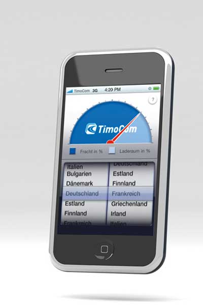 IAA Nutzfahrzeuge 2010: TimoCom präsentiert das Transportbarometer als App