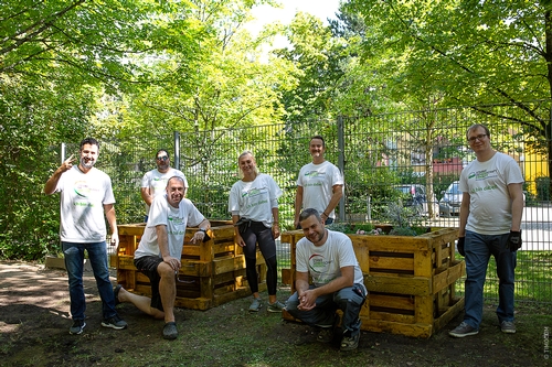 TIMOCOM Mitarbeiter engagieren sich in Erkrath