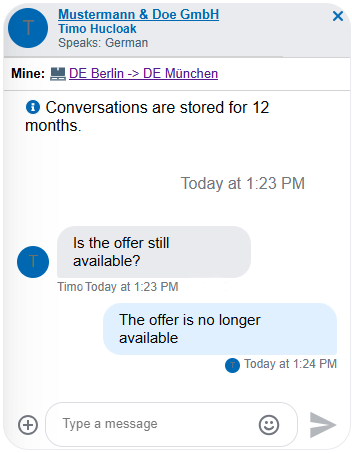 TIMOCOM Messenger FAQs