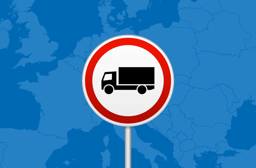 Prepoved tovornih vozil v Sloveniji in državah regije v letu 2025